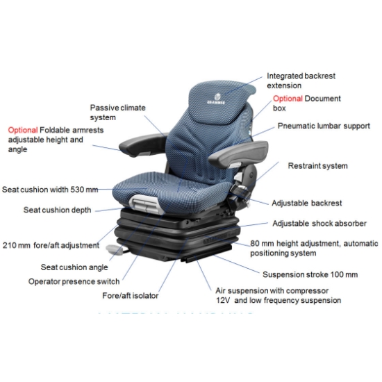 Grammer Maximo XXL Forklift Seat MSG95AL-731 | Driver Seats